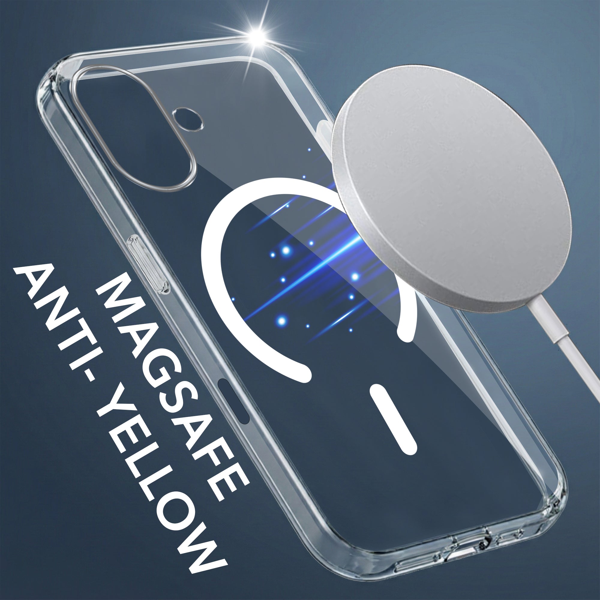 For Apple iPhone 17 Back Cover Case Lifetime Anti-Yellow MagSafe Compa ...