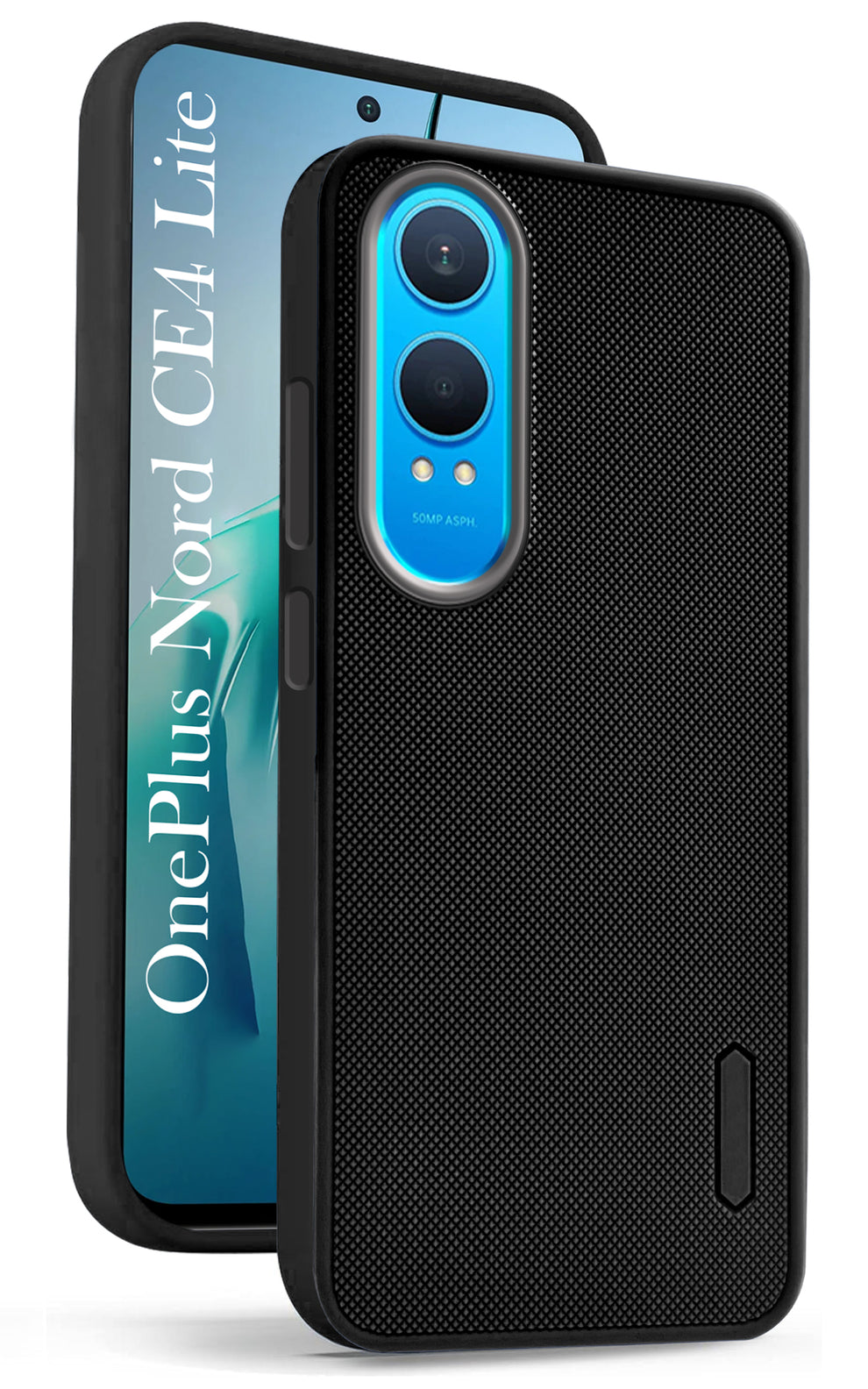 For OnePlus Nord CE 4 Lite Back Cover Case Rubberised (Textured Grip D ...