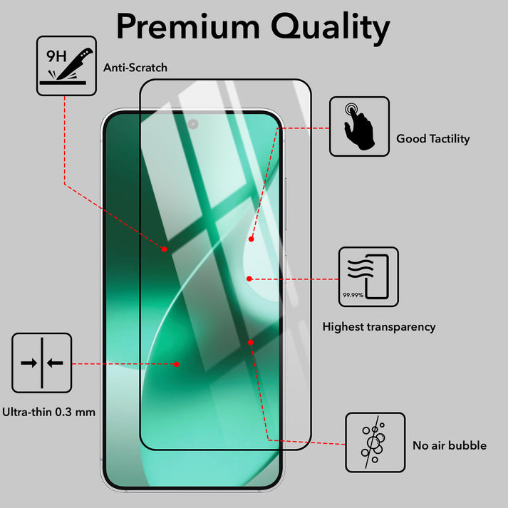 Tempered Glass For Realme 15 | Realme 15 Pro Military-Grade Gorilla Sc ...