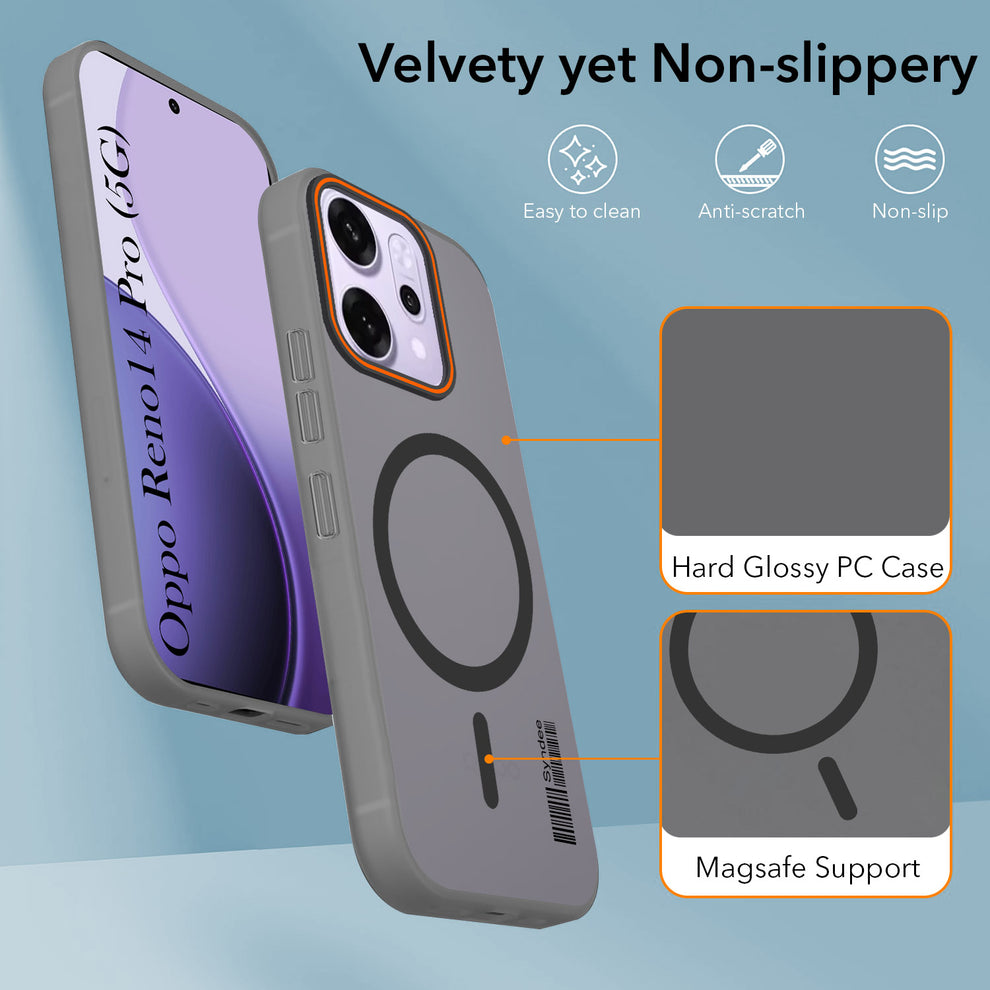 For Oppo Reno14 Pro 5G | Oppo Reno 14 Pro 5G Back Cover Case (Soft Tou ...
