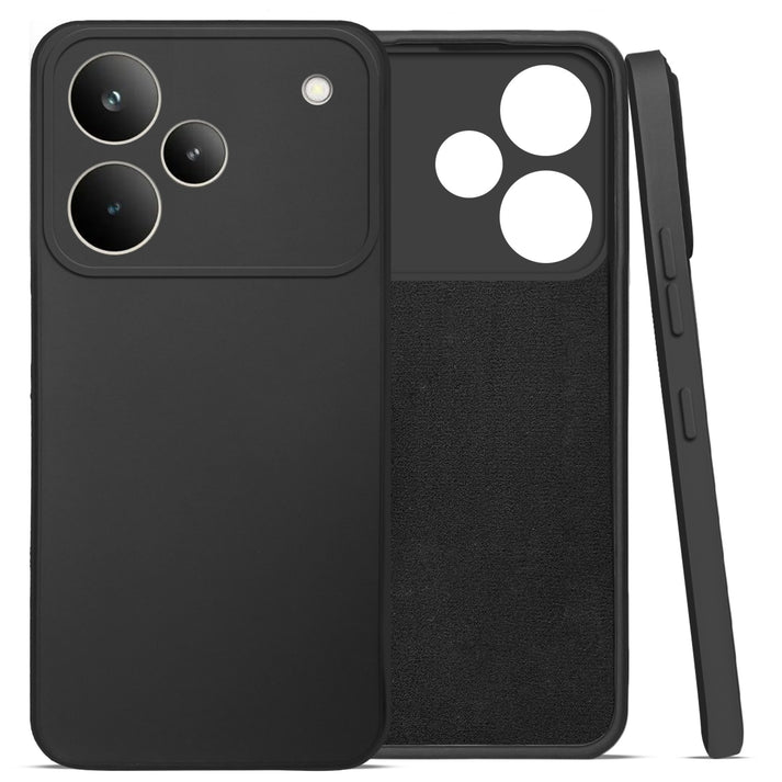 For Realme P4 Pro Back Cover Case (Matte Finish Silicone with Inside F ...