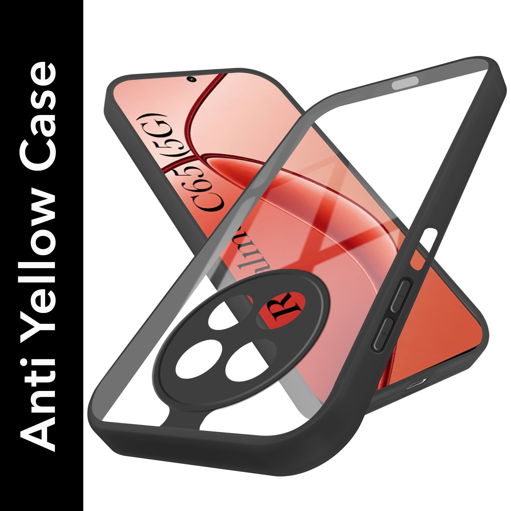 For Realme C65 5G Ultra-Hybrid Back Cover Case (Lifetime Anti Yellow ...